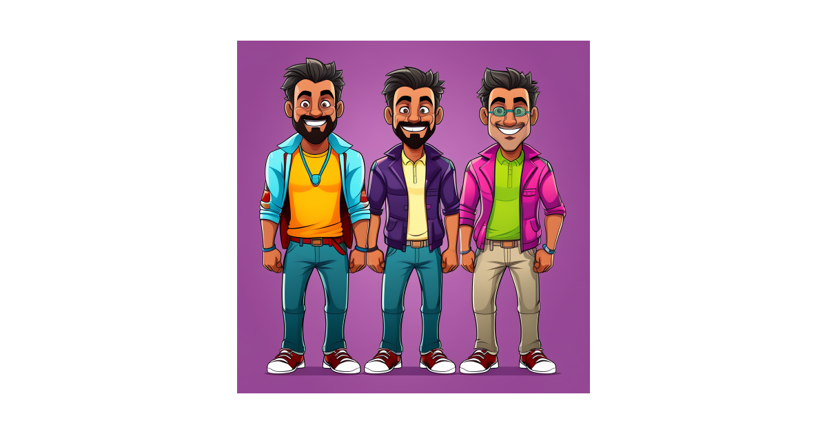 Create A Colorful Cartoon | AI Vector Graphic