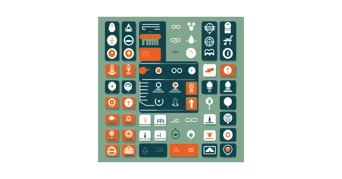 A Simple Icons Palette With | AI Vector Graphic