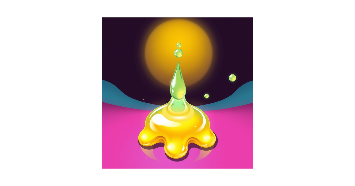 Shining Gel Drop, Vector, Digital | AI Vector Graphic